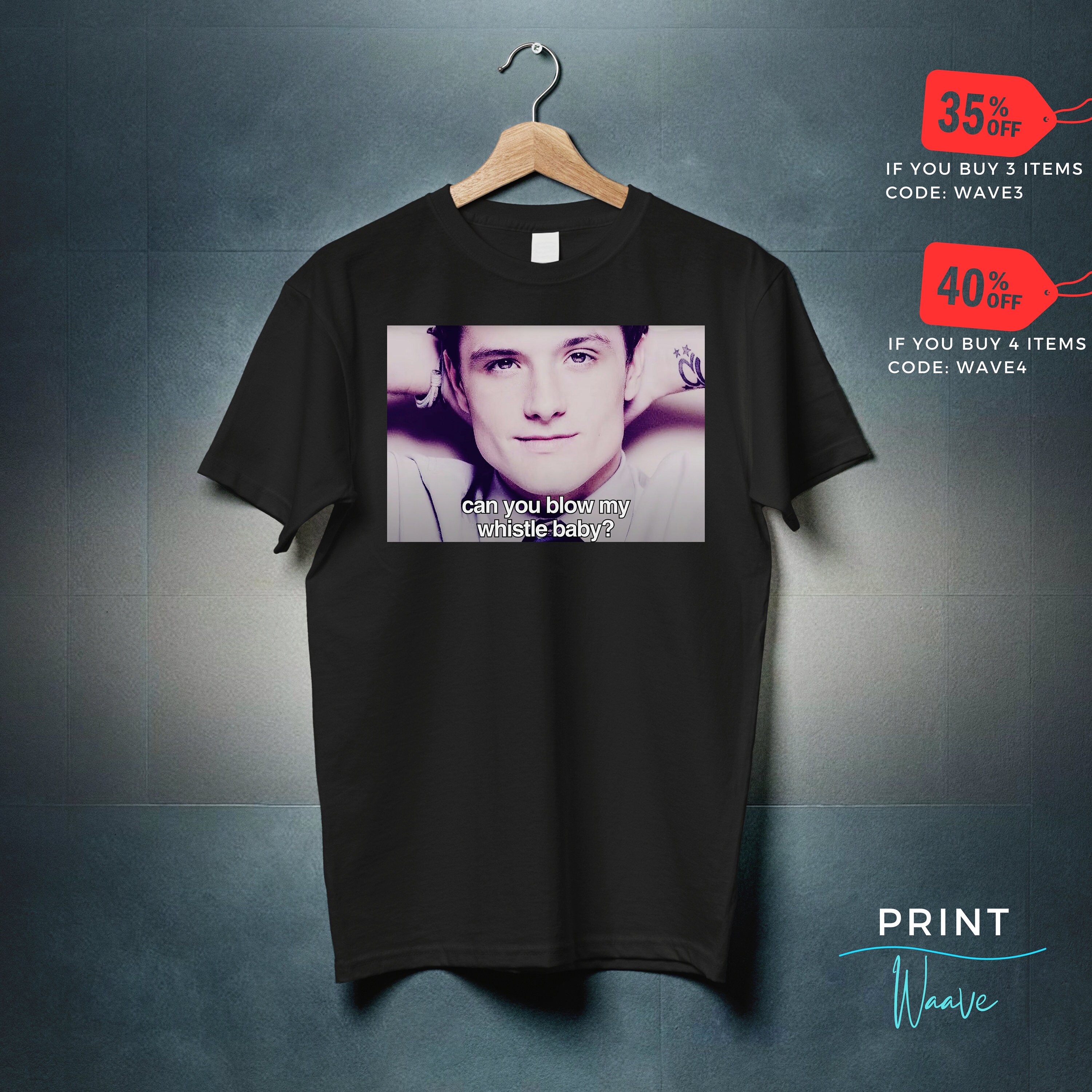 Josh Hutcherson Shirt, Whistle Baby Meme, Cringey Shirts, Y2k Tees ...