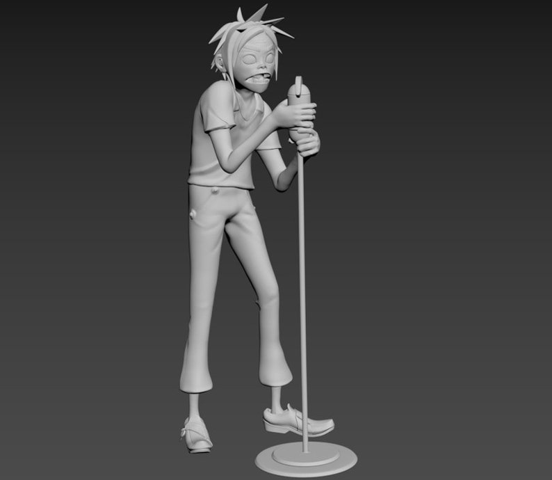 3d Model to Print Gorillaz Fan Art 2D Superplastic 3d - Etsy
