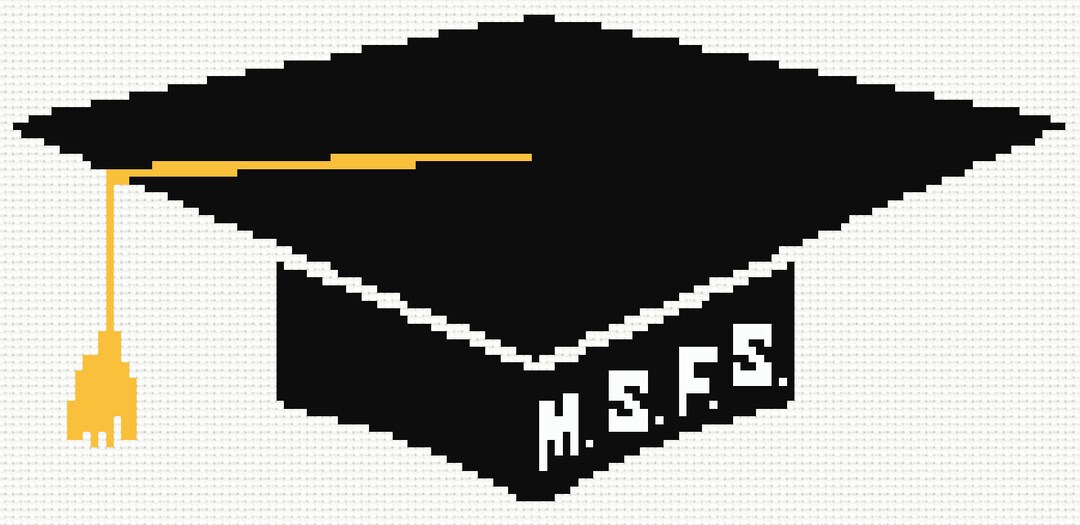 Masters of Science in Forensic Science - Graduation Cap Digital Cross ...