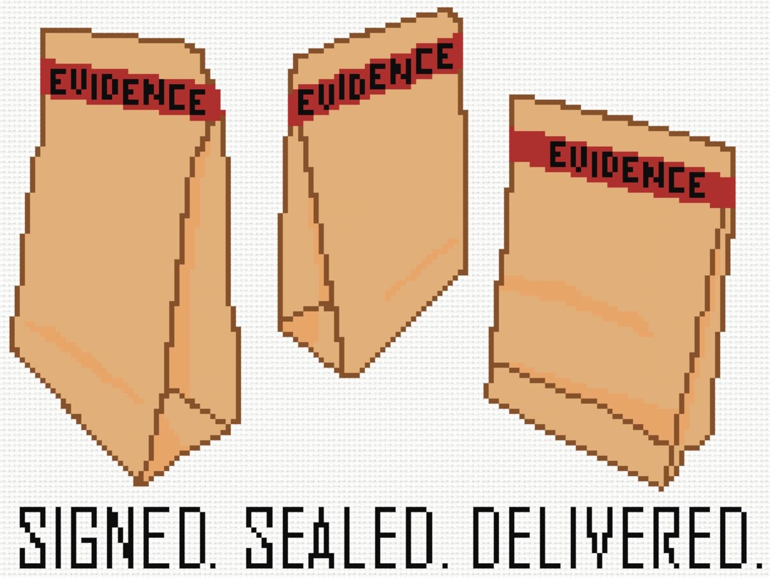 Crime Scene Evidence - Digital Cross Stitch Pattern - Forensic Science ...