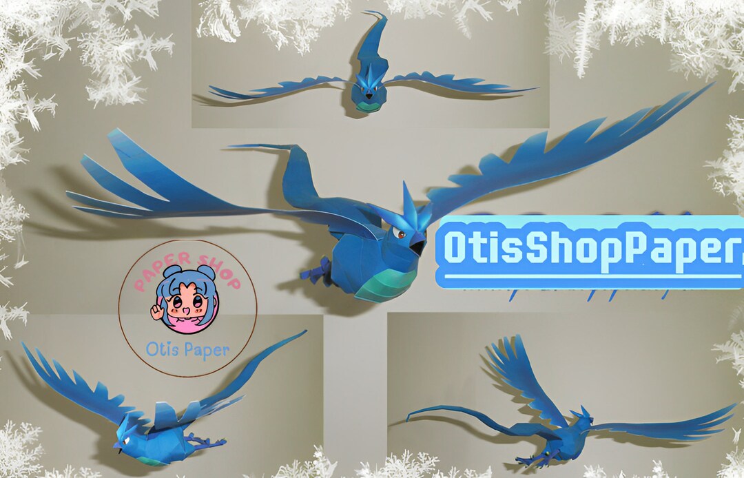 ARTICUNO Pokémon Papercraft PDF SVG Figure - Etsy Canada