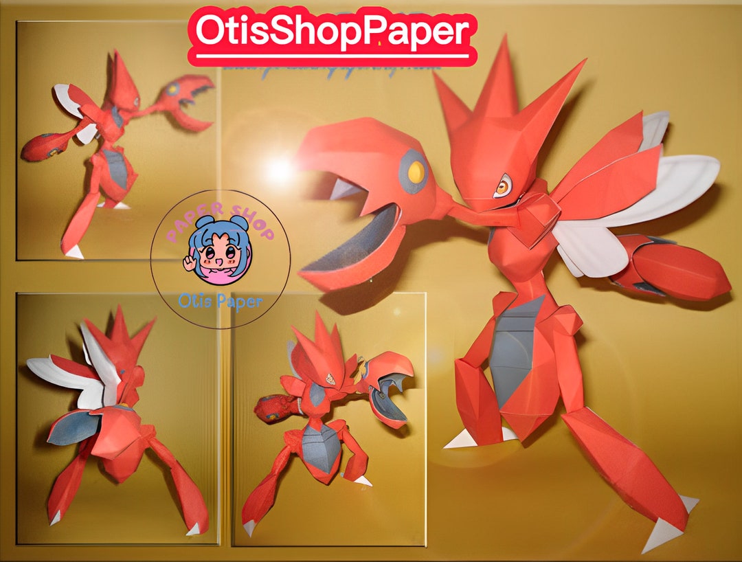 SCIZOR Pokémon Papercraft PDF SVG Figure - Etsy Canada