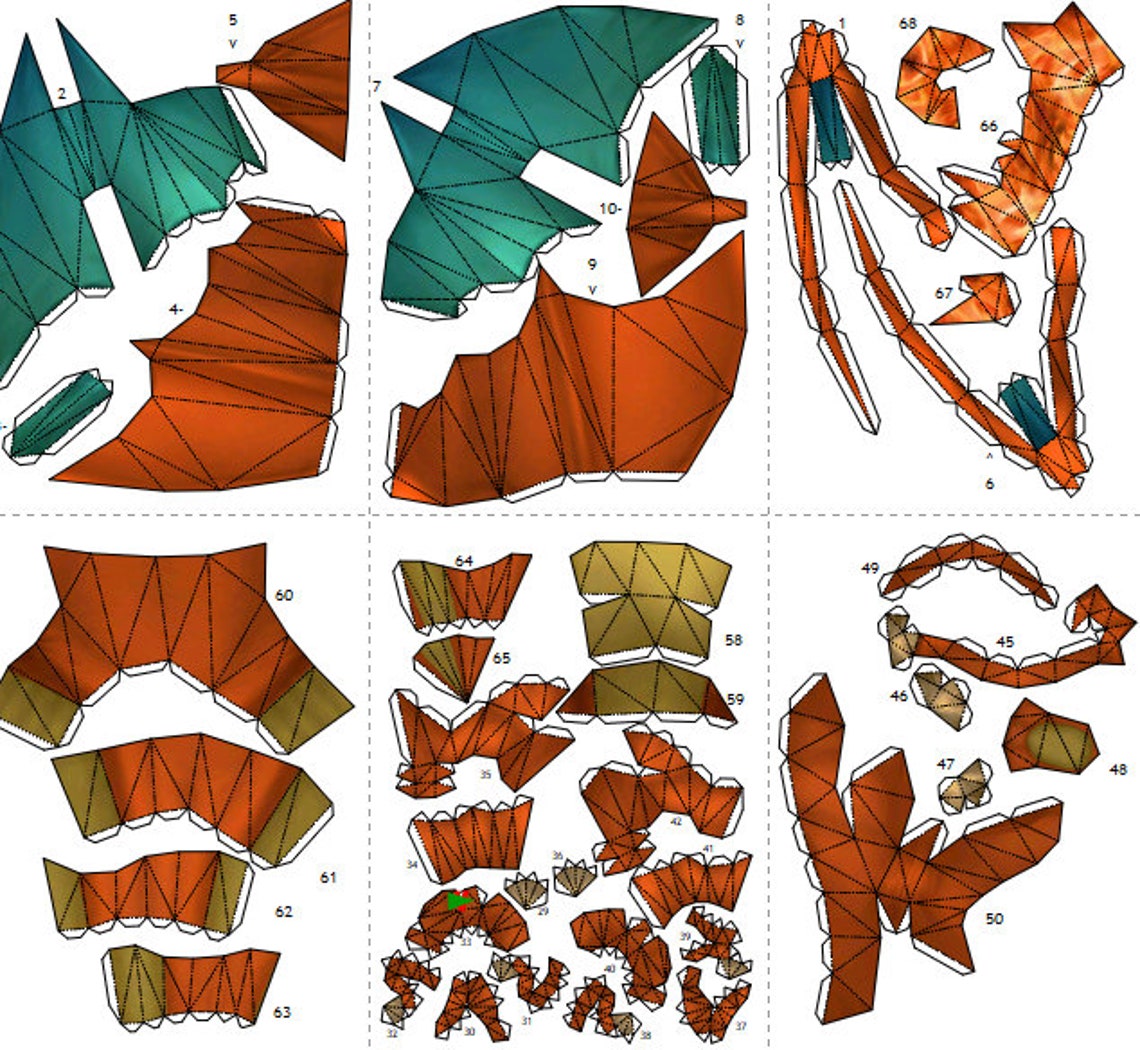 CHARIZARD Pokémon Papercraft PDF SVG Figure - Etsy Canada