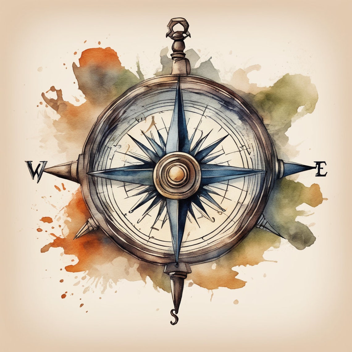 Pirates Compass Clip Art Bundle - Marine Pirate Compass, Steampunk ...
