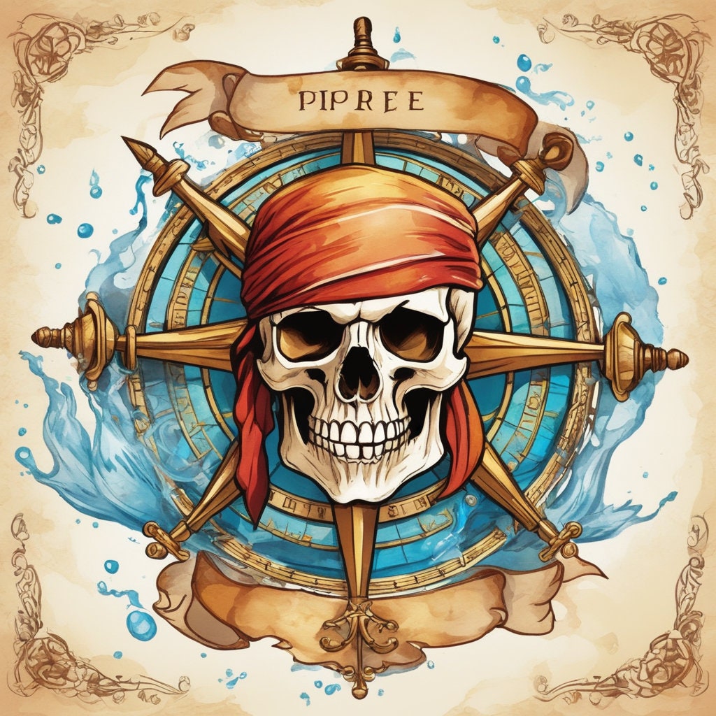 Pirates Compass Clip Art Bundle - Marine Pirate Compass, Steampunk ...
