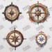 Pirates Compass Clip Art Bundle Marine Pirate Compass - Etsy