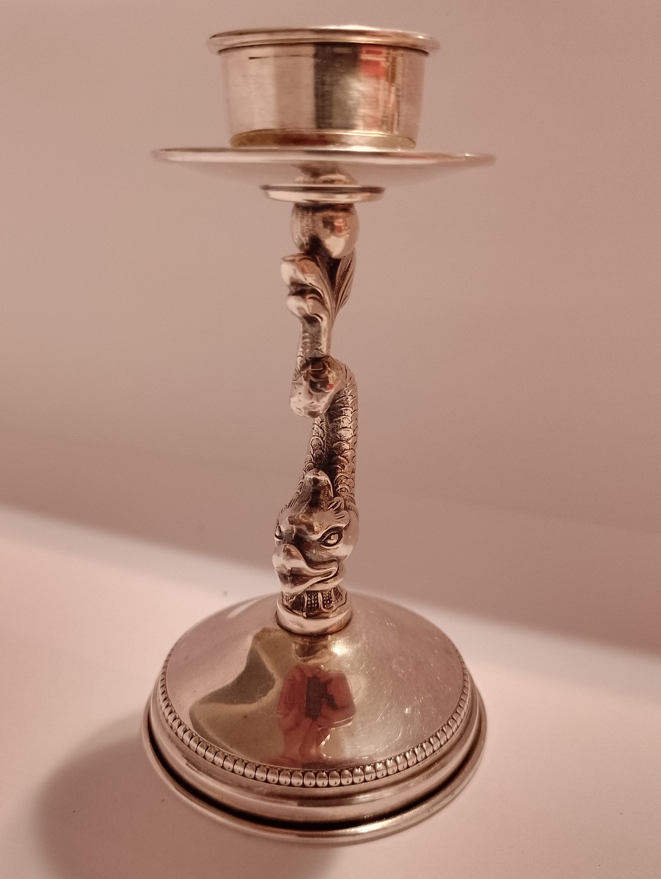 Koi Fish Dolphin Candlestick Holder Solid Silver 915 Spain First Part ...