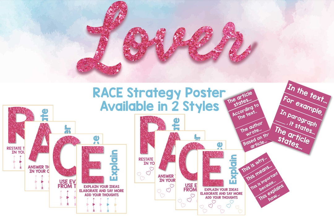 Taylor Swift Lover Theme RACE Strategy Posters RACE Strategy - Etsy