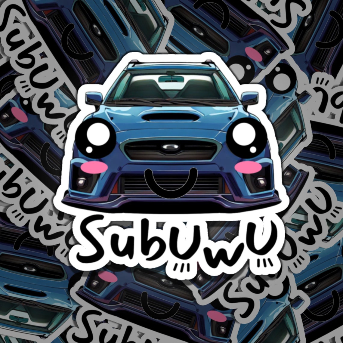 Subuwu Subaru Car Sticker Cute and Playful Vinyl Decal for - Etsy