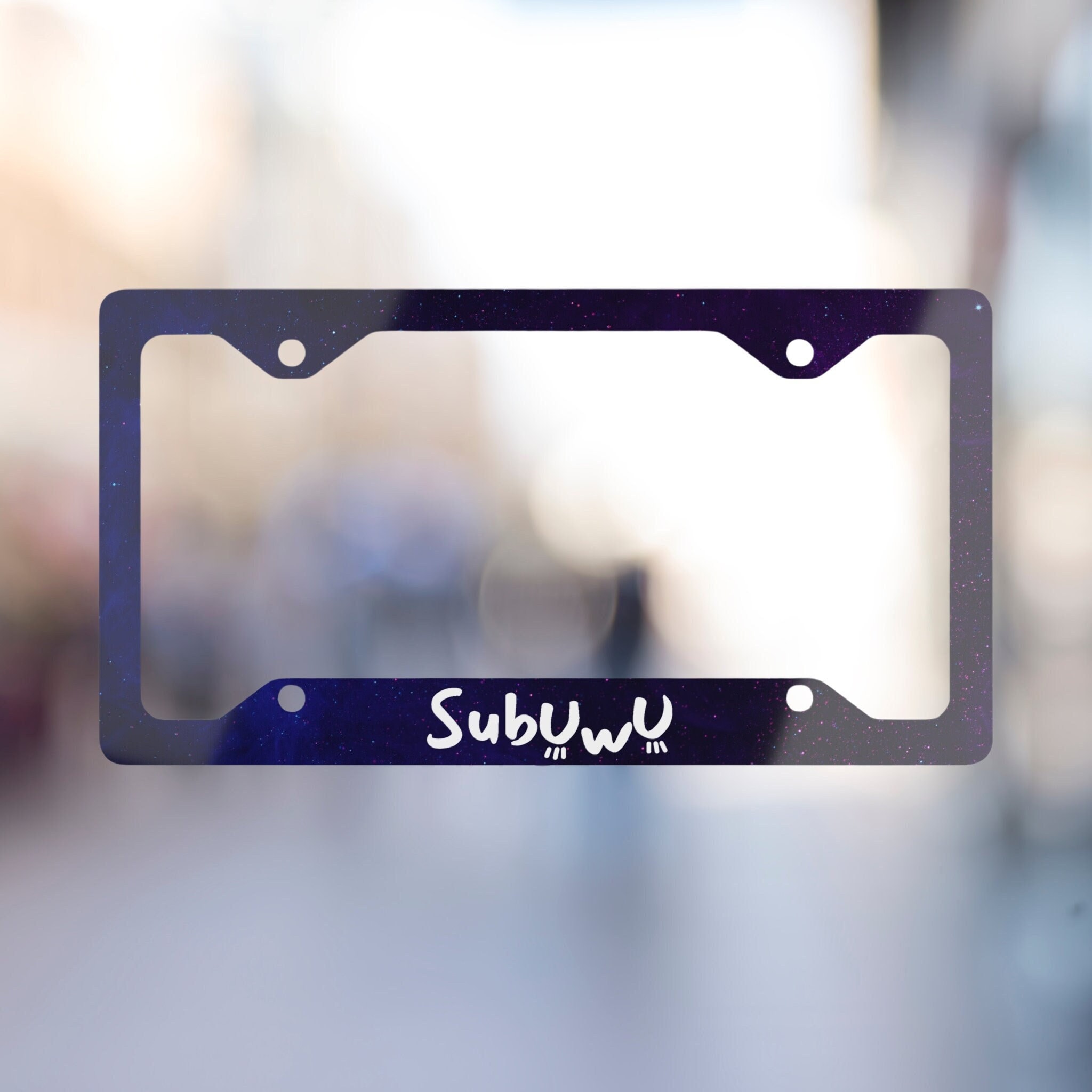 Subuwu Metal License Plate Frame Cute and Playful Plate Frame for Car Enthusiasts Etsy