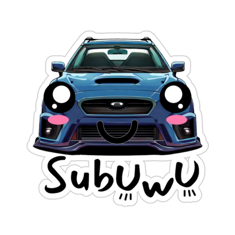 Subuwu Subaru Car Sticker Cute and Playful Vinyl Decal for Car ...