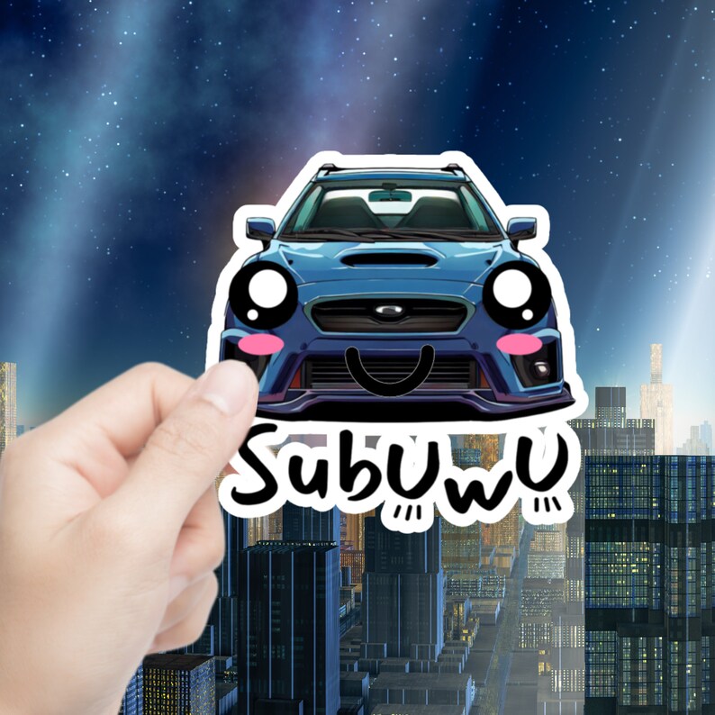 Subuwu Subaru Car Sticker Cute and Playful Vinyl Decal for Car ...