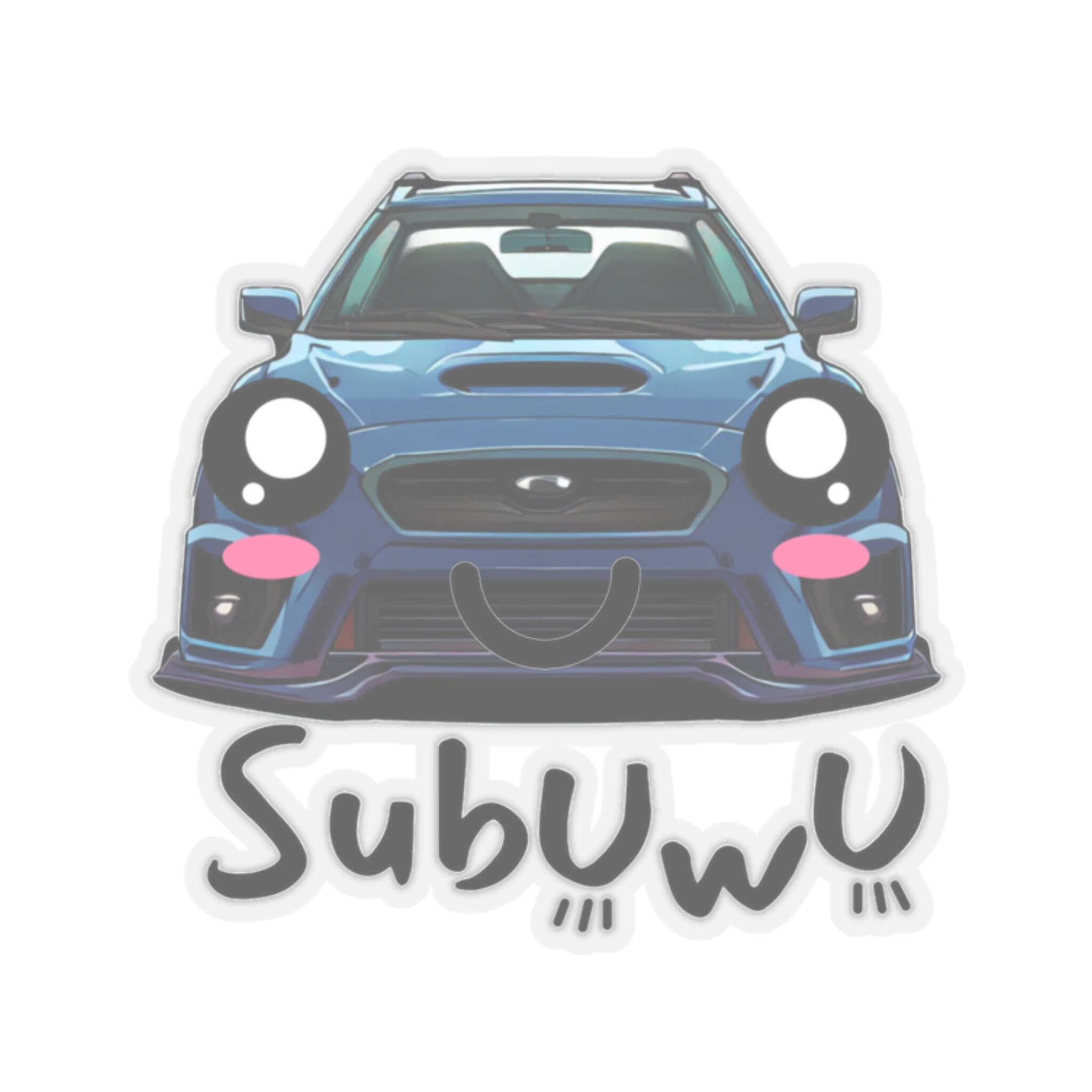 Subuwu Subaru Car Sticker Cute and Playful Vinyl Decal for Car ...