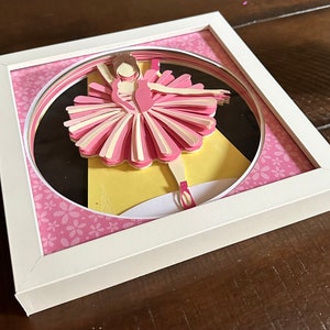 Ballerina 3D Layered Shadow Box - Etsy