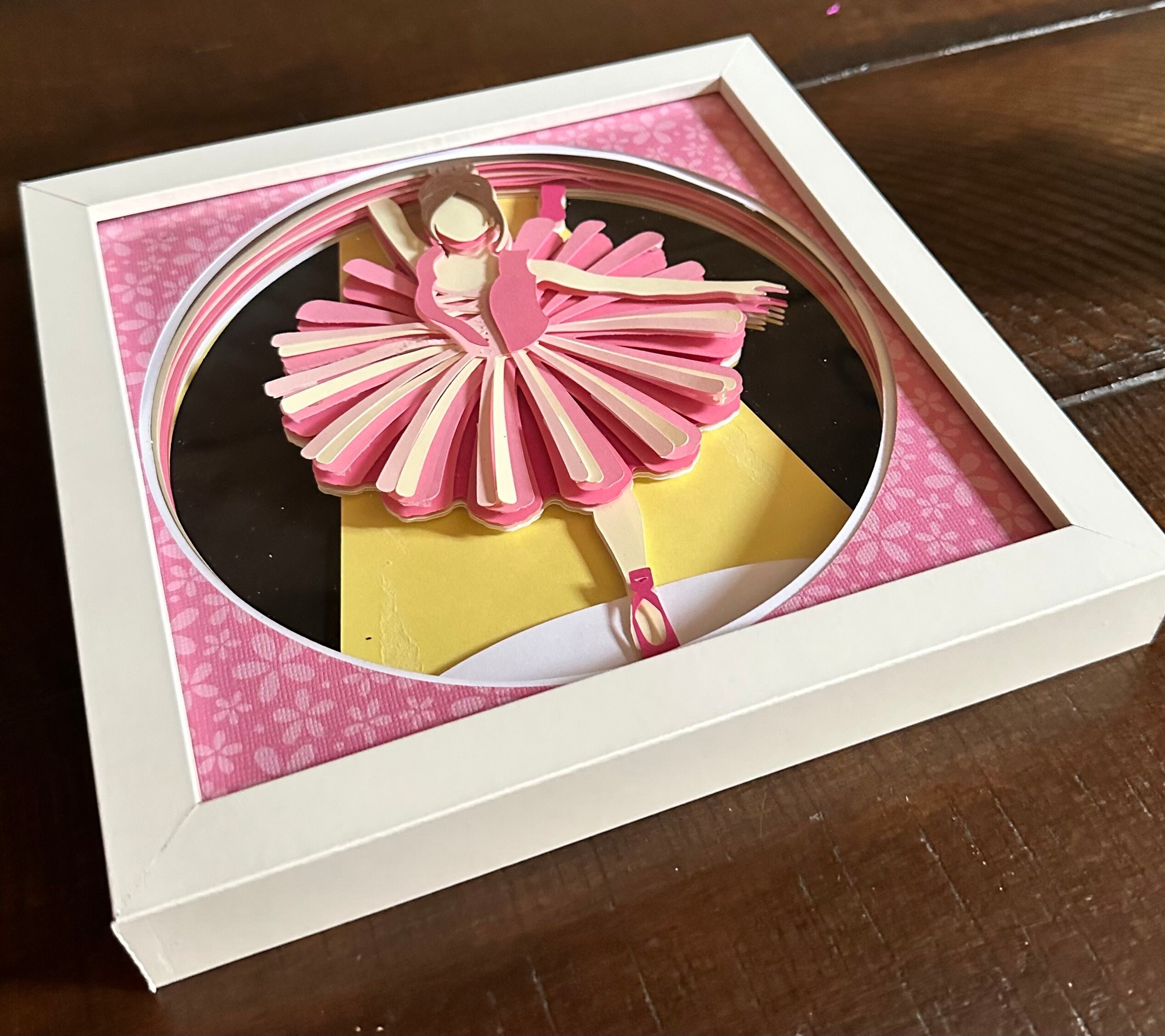 Ballerina 3D Layered Shadow Box - Etsy