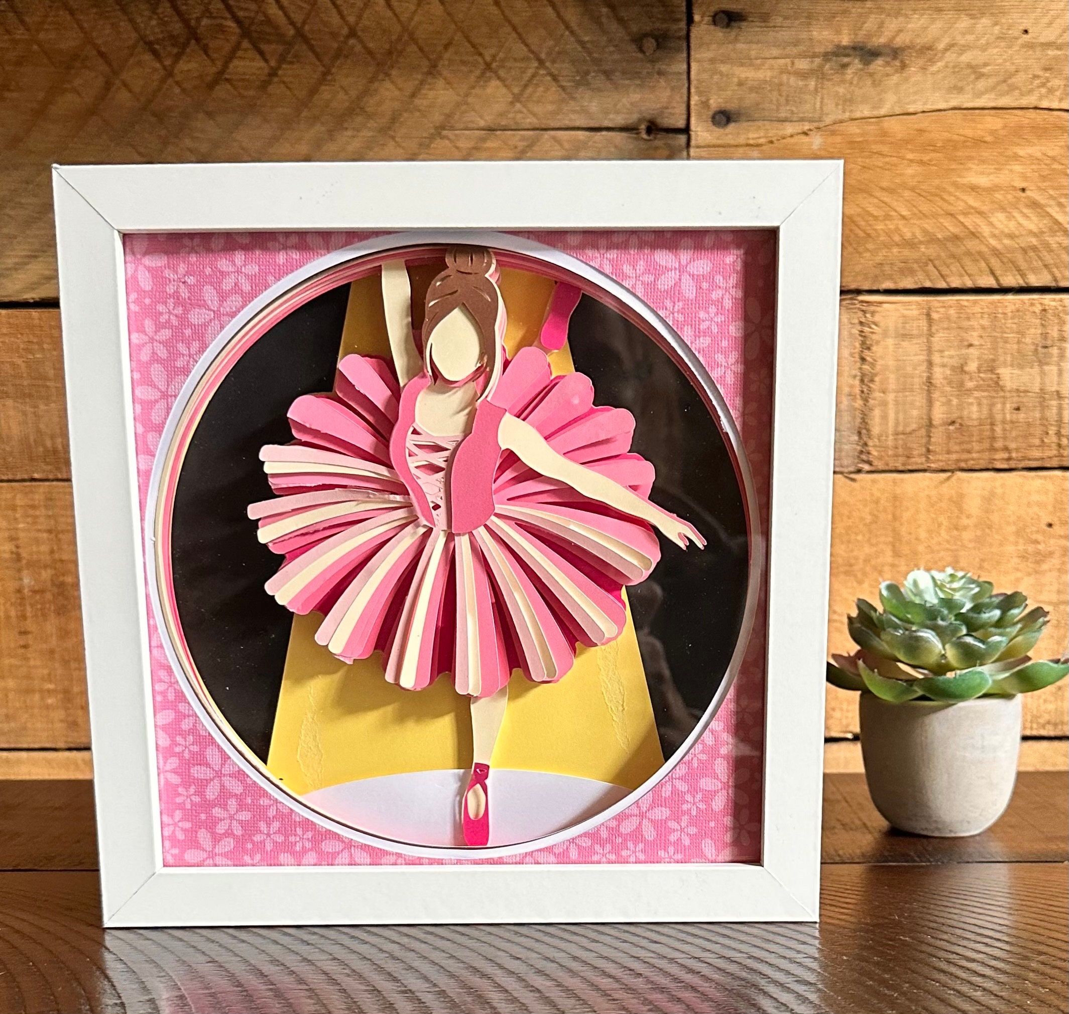 Ballerina 3D Layered Shadow Box - Etsy