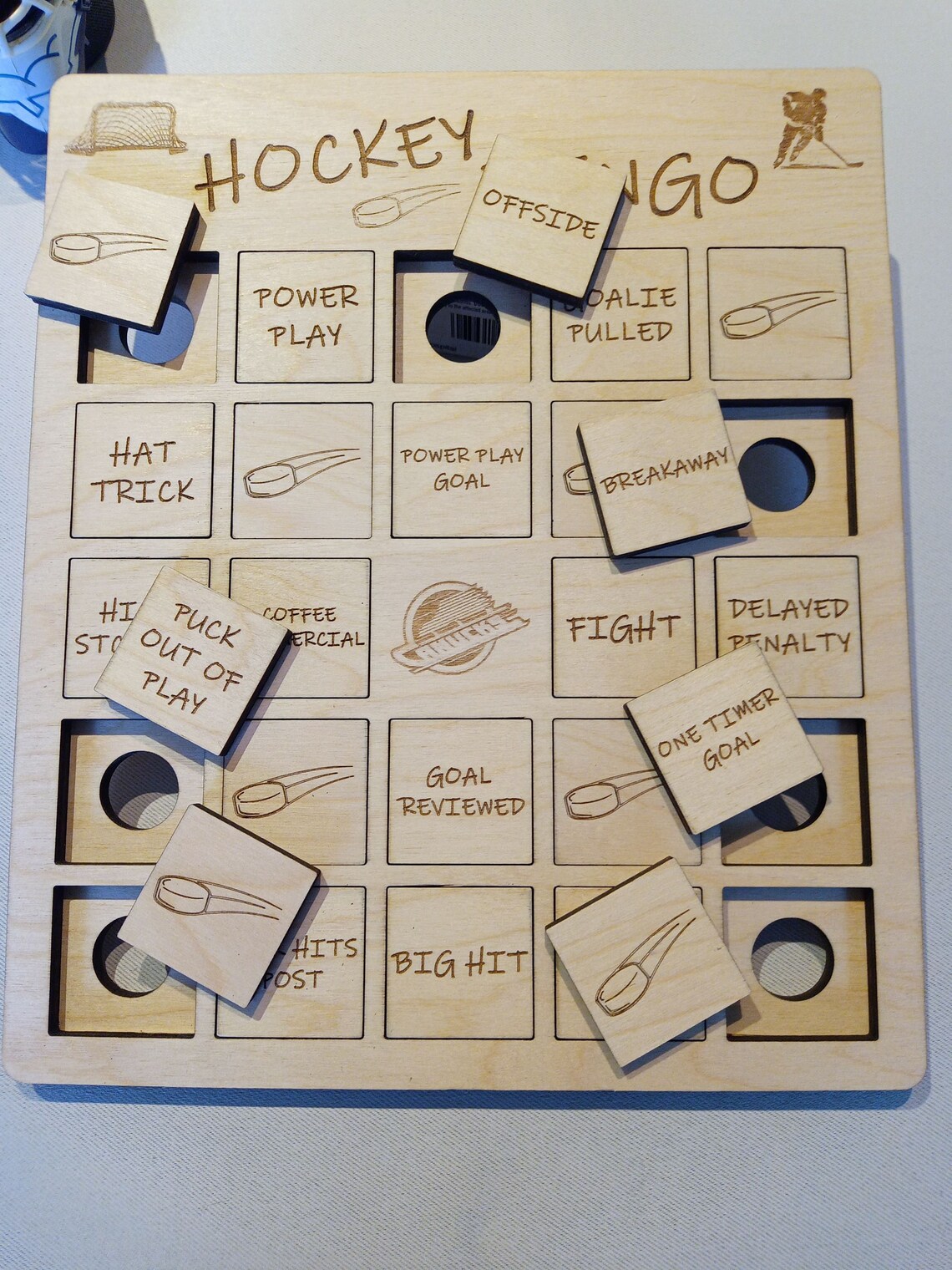 Custom Hockey Bingo Board: Reusable Family Game Night - Etsy