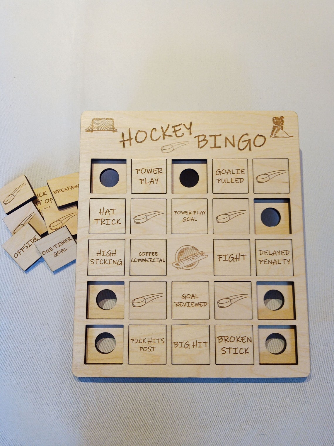 Custom Hockey Bingo Board: Reusable Family Game Night - Etsy