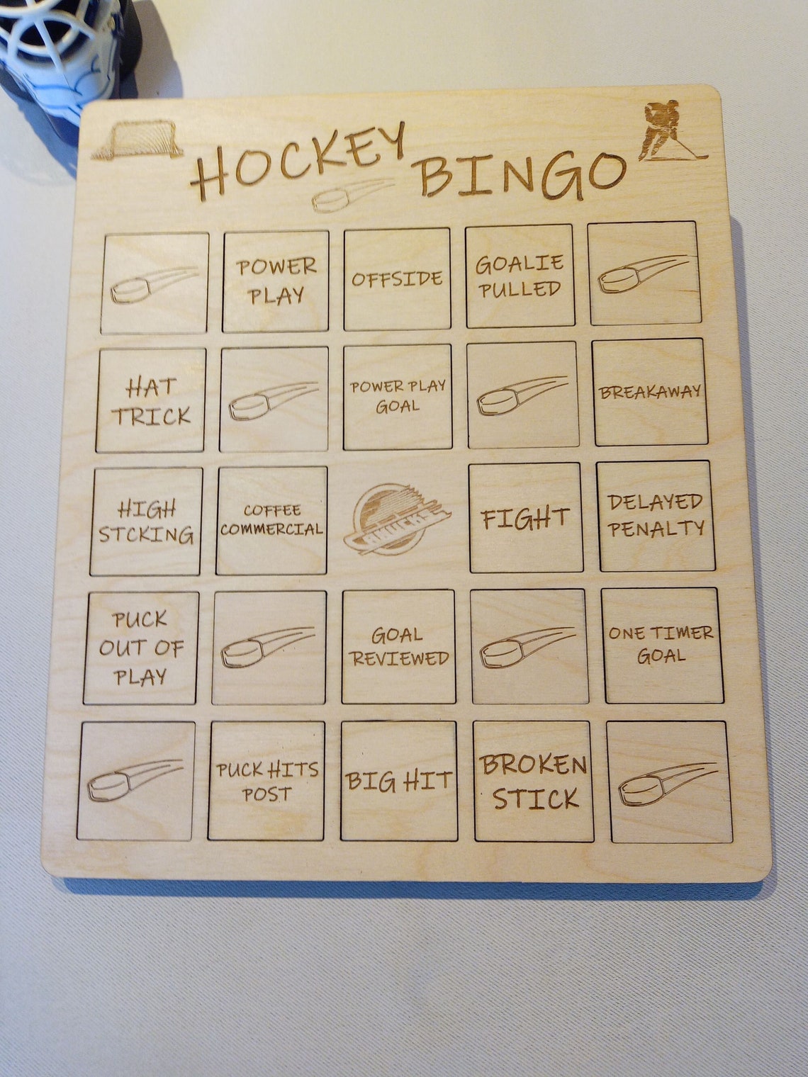 Custom Hockey Bingo Board: Reusable Family Game Night - Etsy