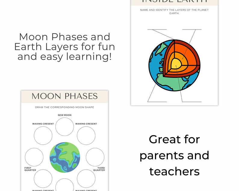 Planet and Moon Activities for Kids | Planet Printables for Kids ...
