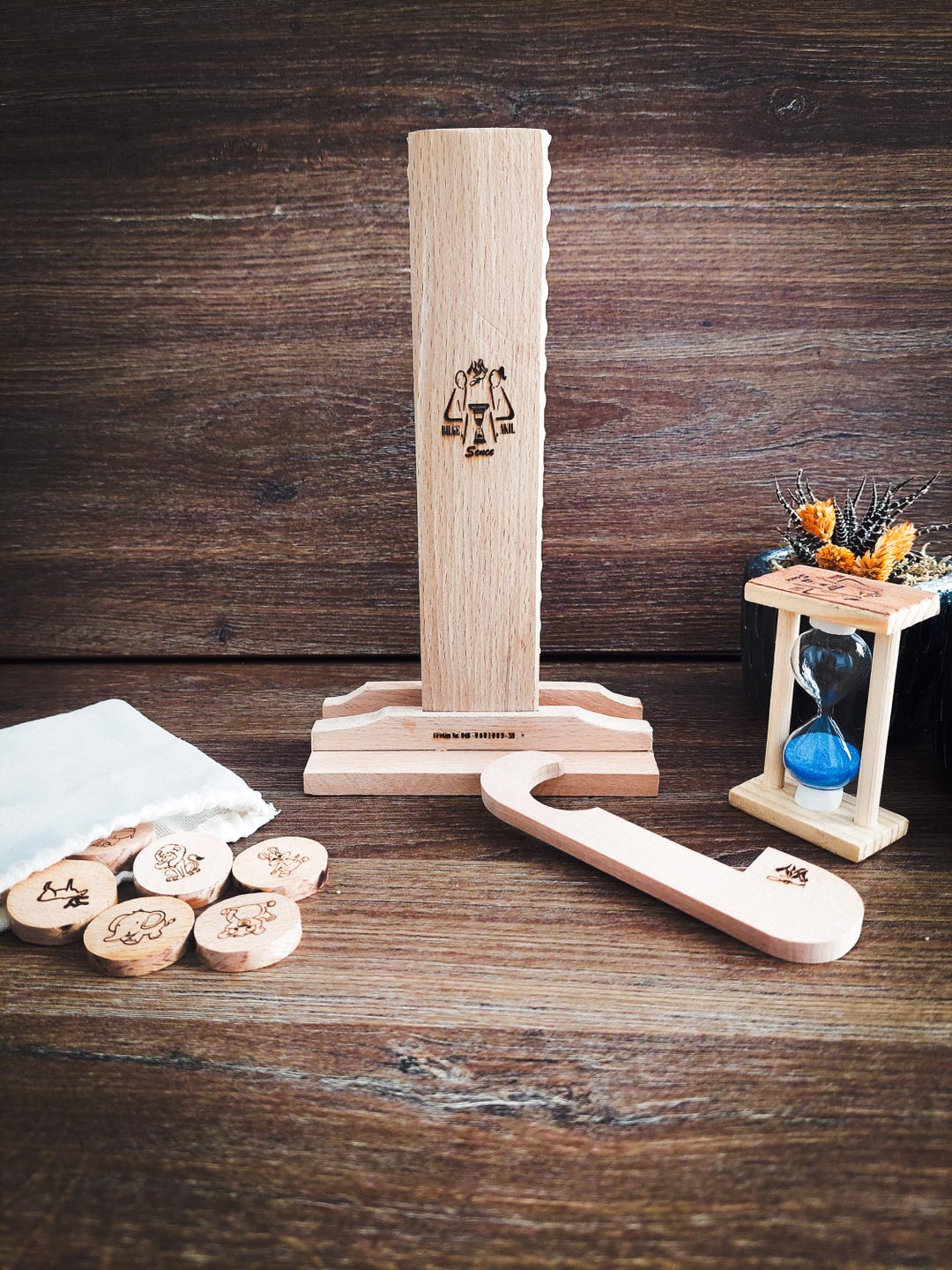 Handmade Turkish Board Game: SENCE Wooden Memory Game - Etsy
