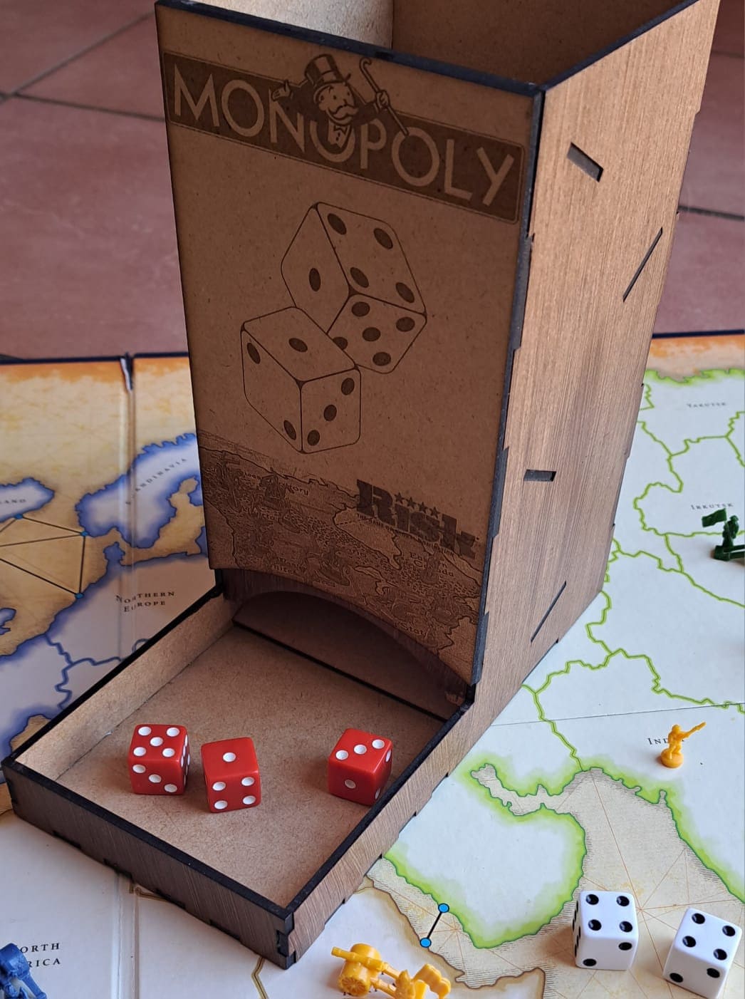 Dice Tower Simple 3mm MDF Laser Cutting File - Etsy