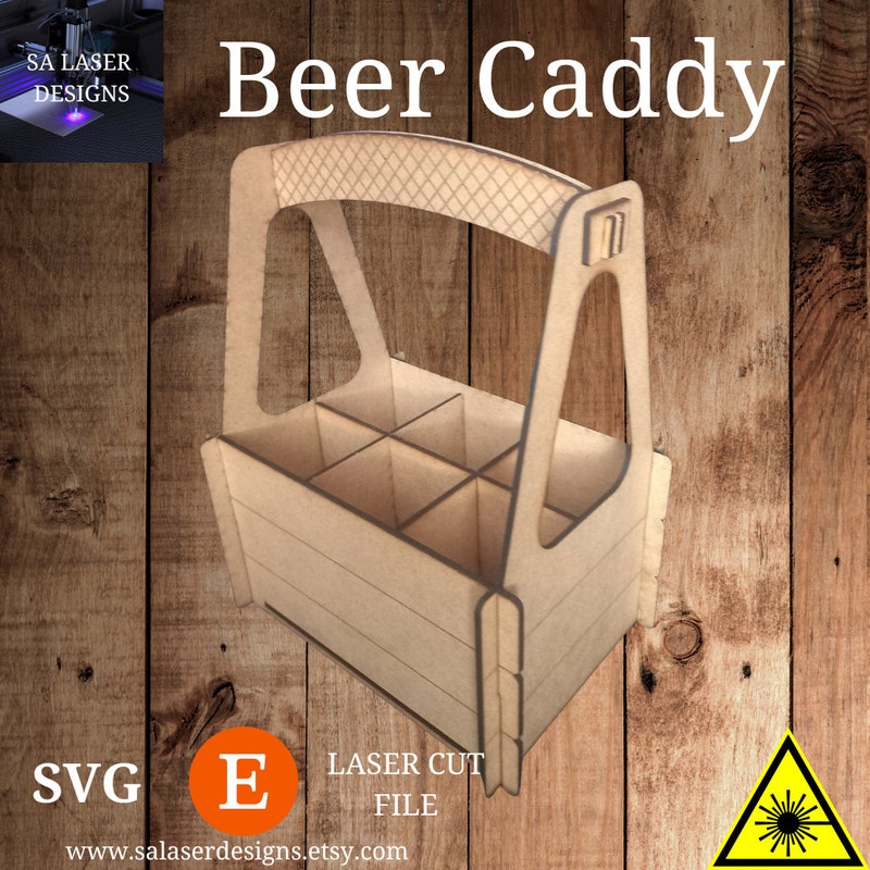 Laser Cut Beer Caddy - Etsy