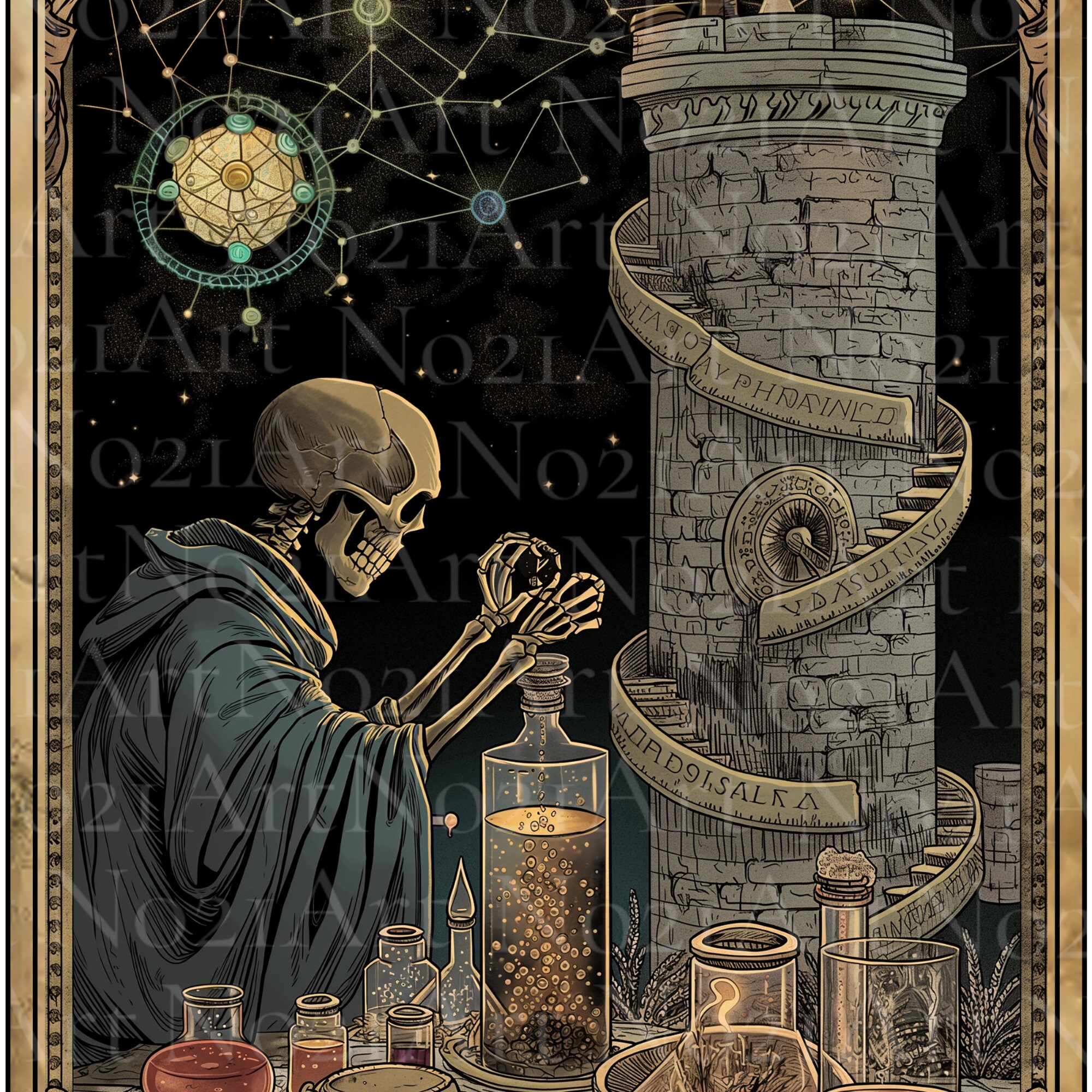 Funny Tarot Card PNG the Alchemist of Mysteries Sarcastic Quote ...