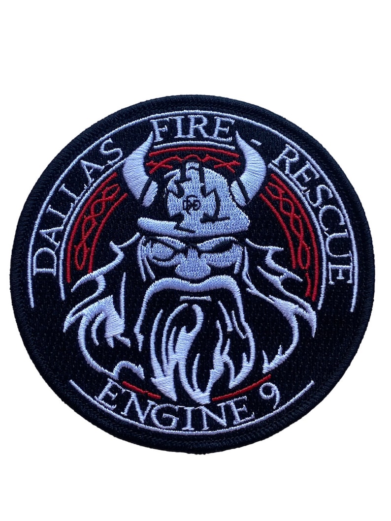 Fire Department-dallas Fire Rescue Engine 9 Embroidered Patch Sew-on 10 ...