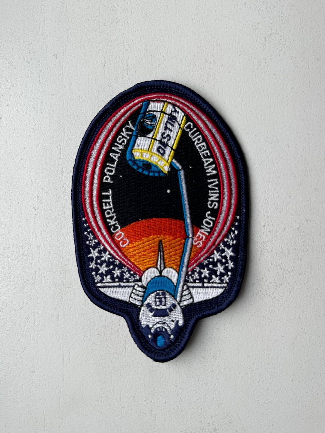 STS-98 Cockrell Polansky Curbeam Ivins Jones NASA Patch 3x5 - Etsy