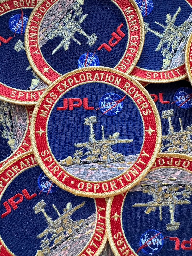 JPL NASA Mars Exploration Rovers Spirit & Opportunity Embroidered Patch ...
