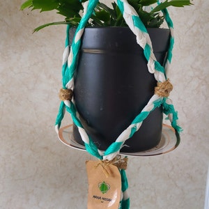 Upcycled Plastic Plant Hanger- Macrame Large - Etsy