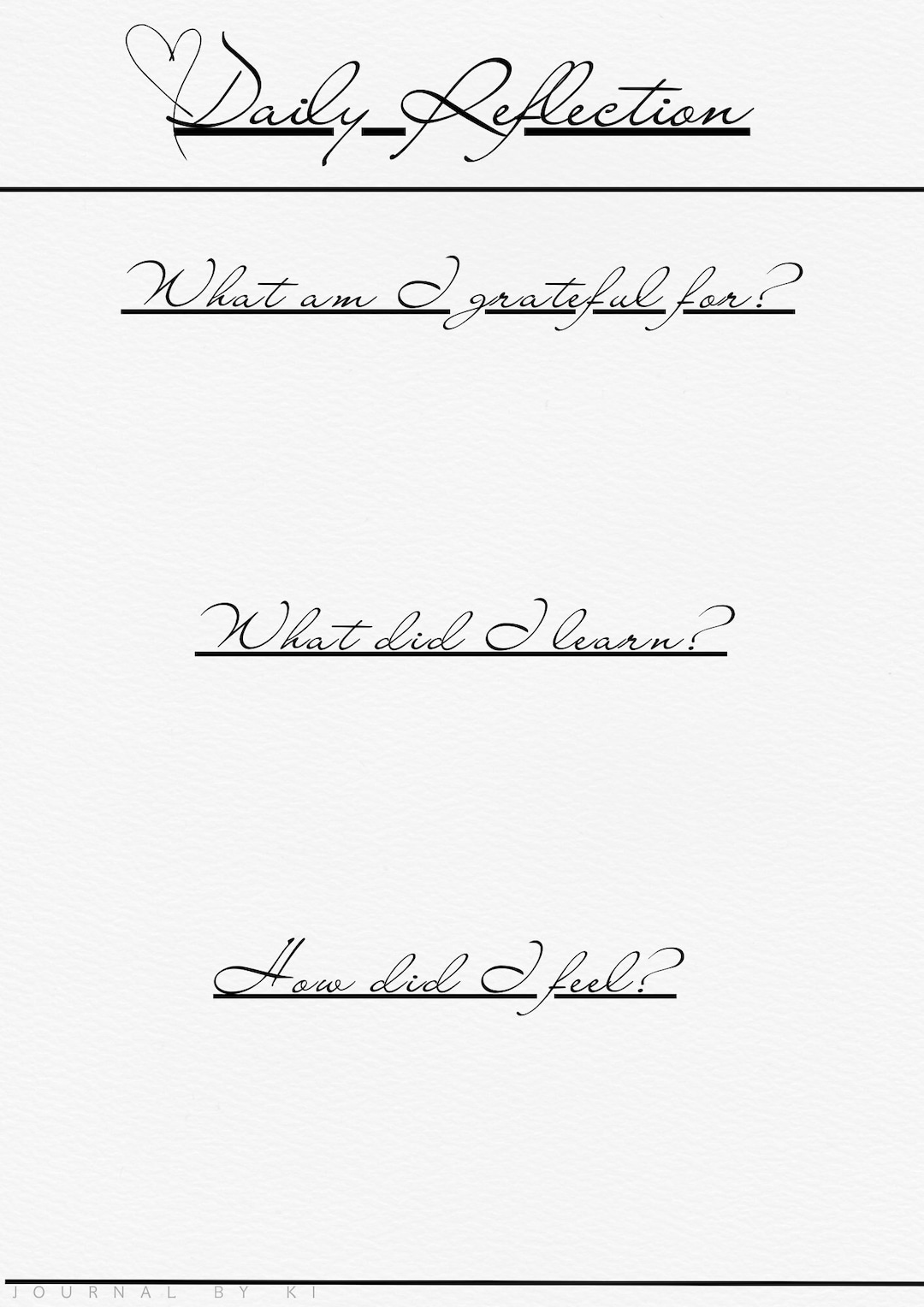 Daily Reflection PRINTABLE DOWNLOAD - Etsy