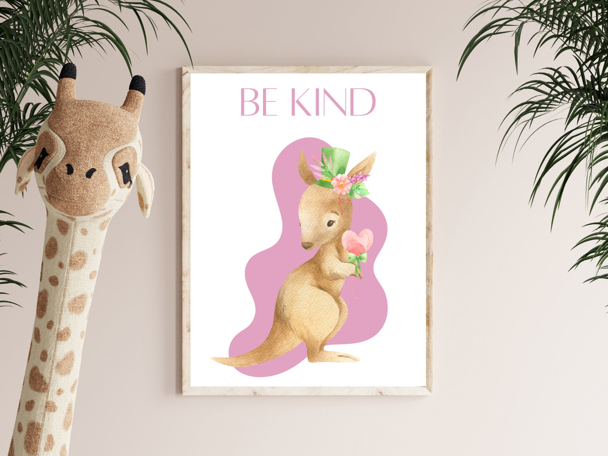 Safari Nursery Positive Affirmations Wall Art Prints I Baby Girl Safari ...