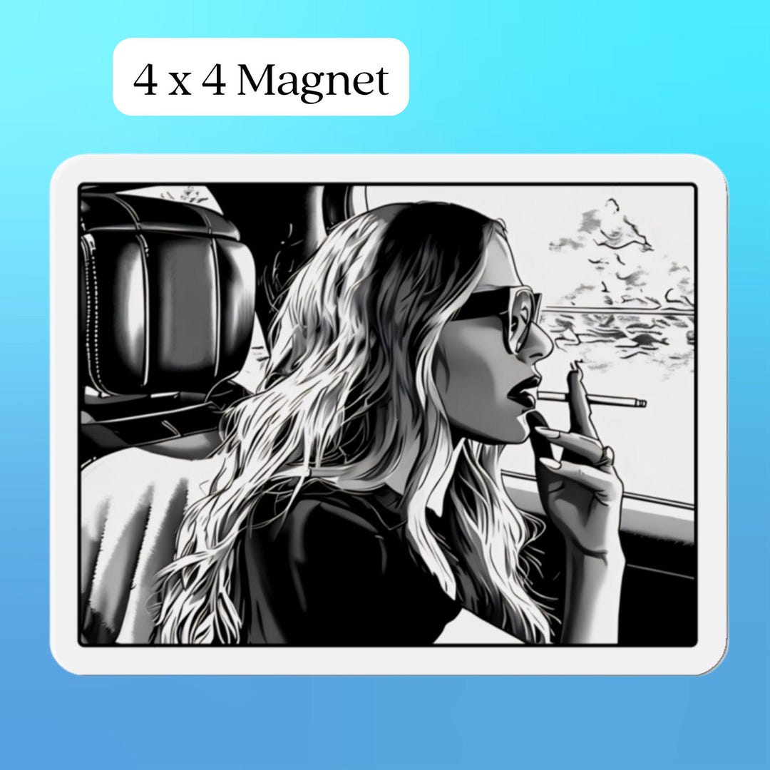 Dorit Smoking I RHOBH Retro Pop Art Magnet | RHOBH Bravo Gifts - Etsy