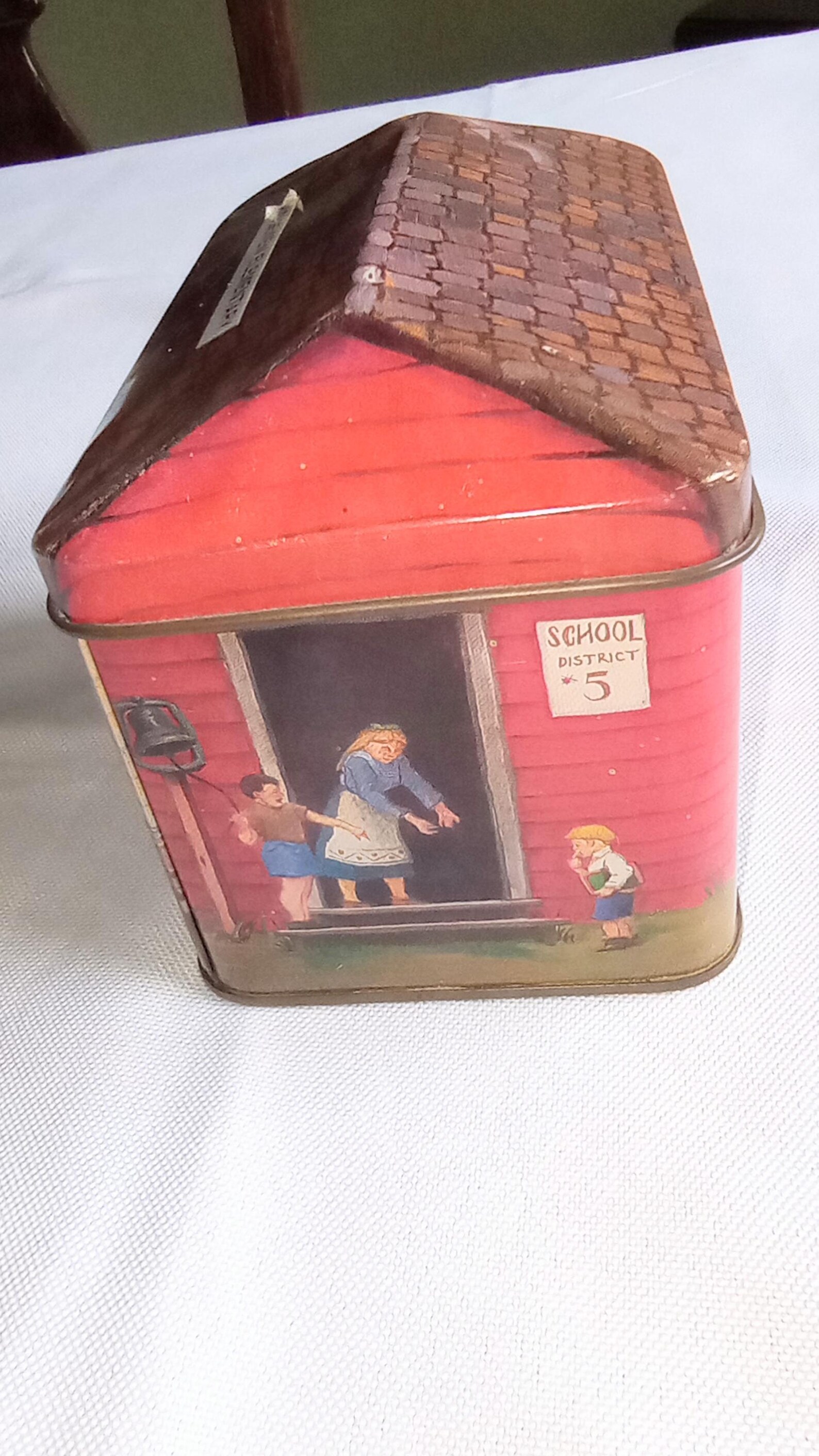 Vintage Little Red School House Tin Box 1989 - Etsy
