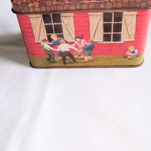 Vintage Little Red School House Tin Box 1989 - Etsy