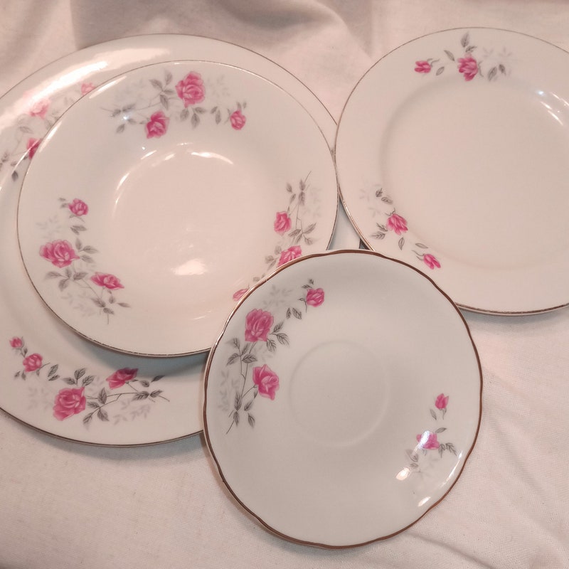 Rose Pattern China - Etsy