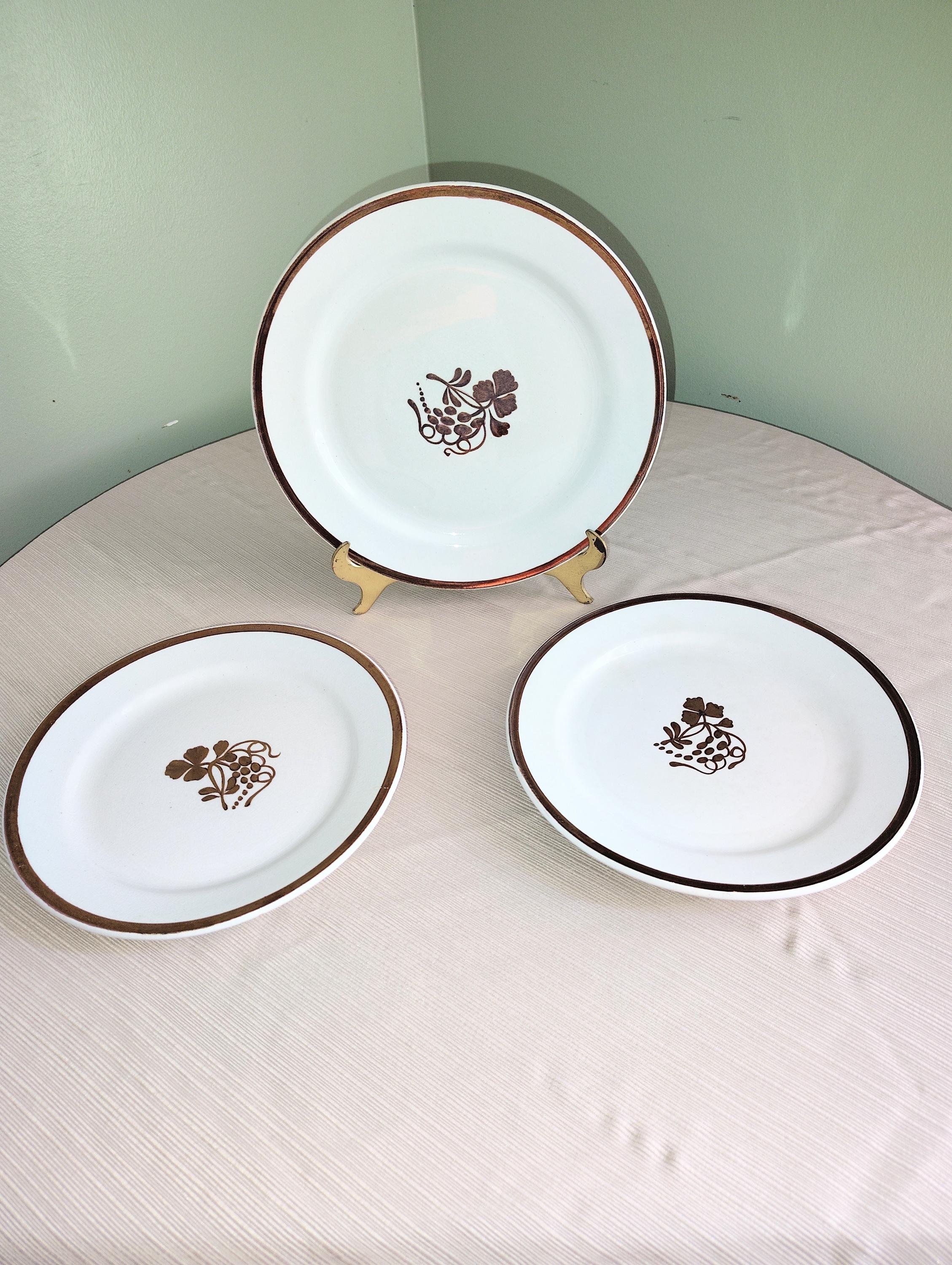 Antique 1860's Clementson Brothers, England Royal Ironstone Plates Set ...