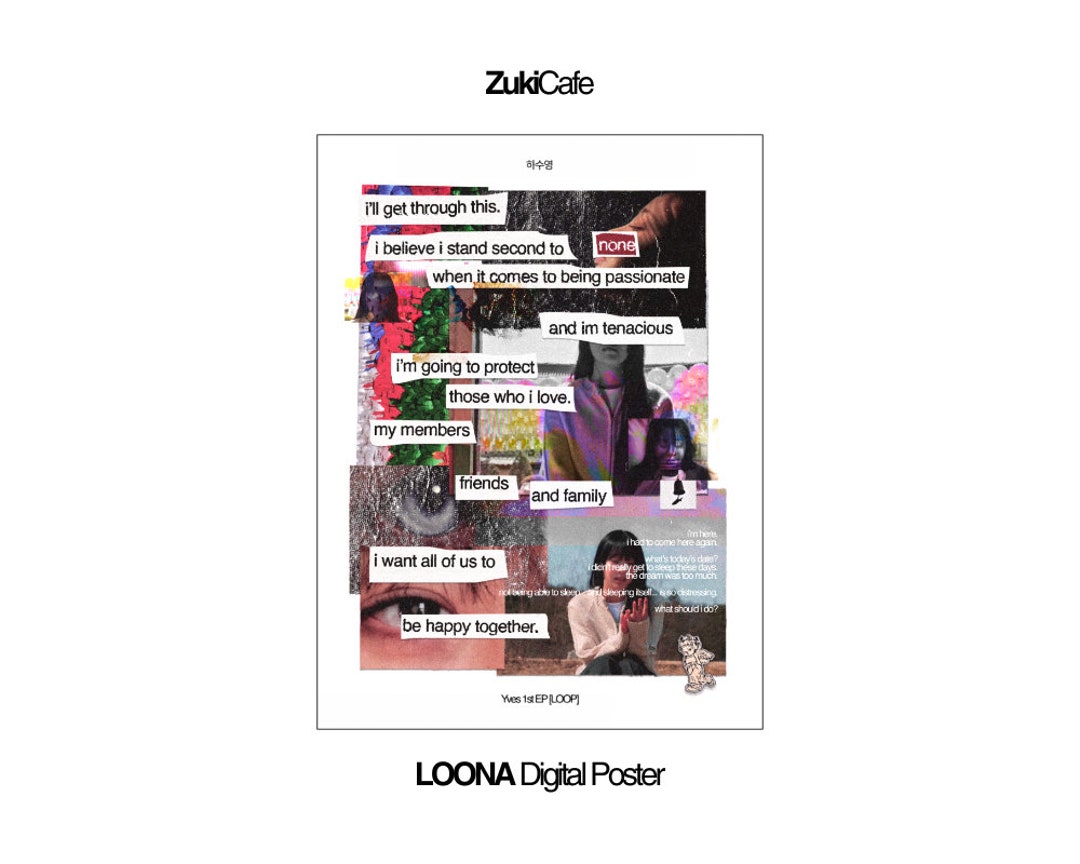 LOONA Yves LOOP Digital Poster - Etsy