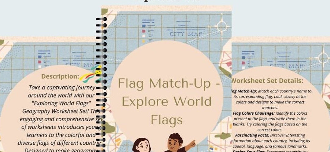 Flag Match-up: Explore the World Flags - Etsy