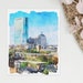 Printable Boston Skyline Watercolor Painting, Instant Digital Download ...
