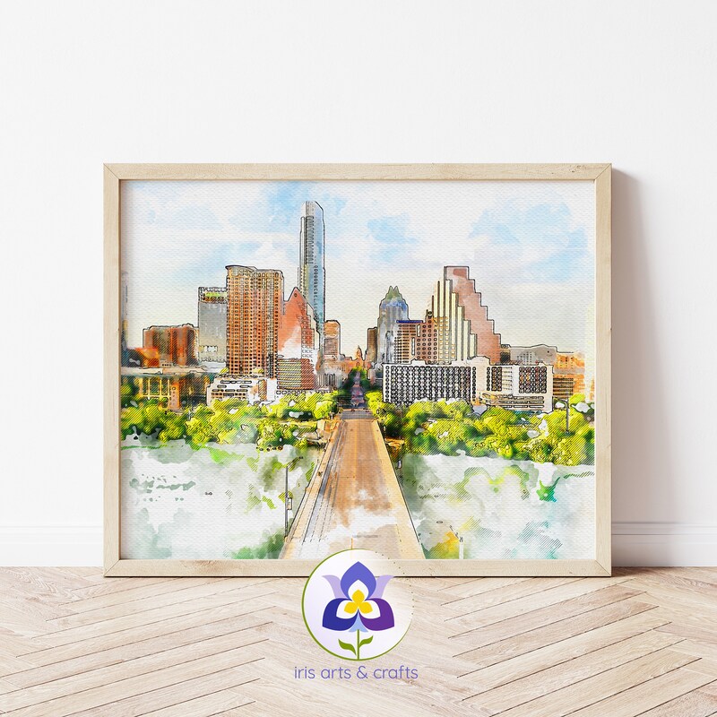 Texas Watercolor - Etsy