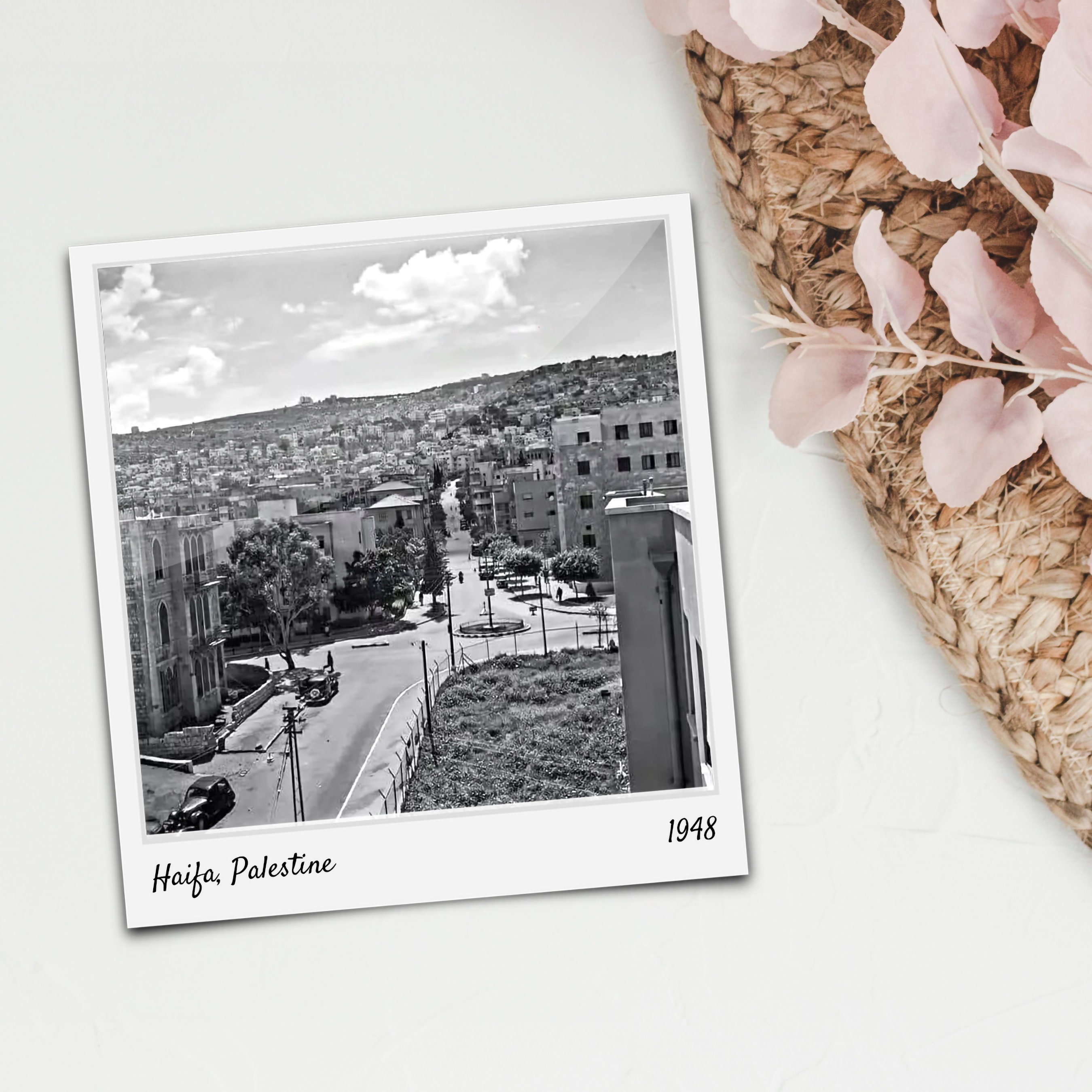 Printable Haifa Skyline, Palestine Watercolor Painting of Haifa the Way ...