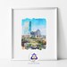 Printable Boston Skyline Watercolor Painting, Instant Digital Download ...