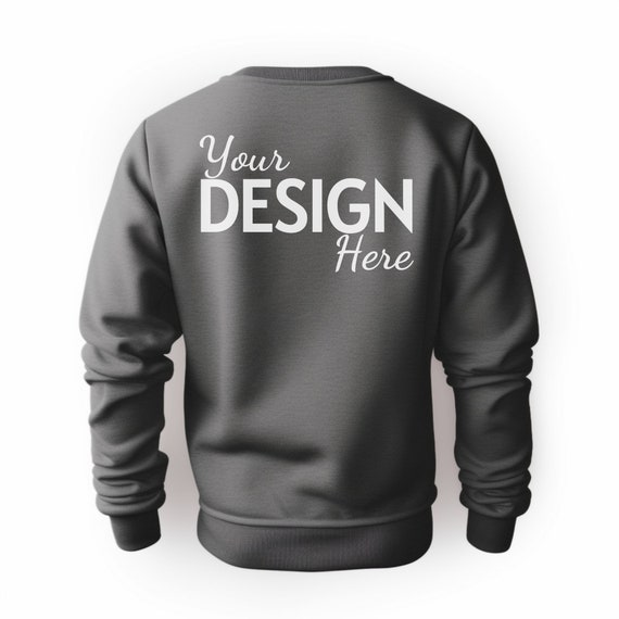 Dark Grey Sweatshirt Template