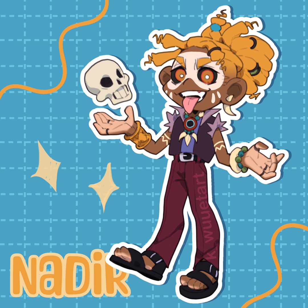 Voodoo Master Nadir Halloween OC Chibi Diecut Sticker Laptop Sticker ...