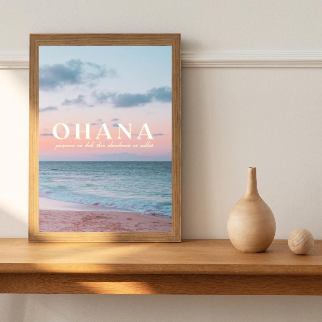 Ohana Poster - Etsy