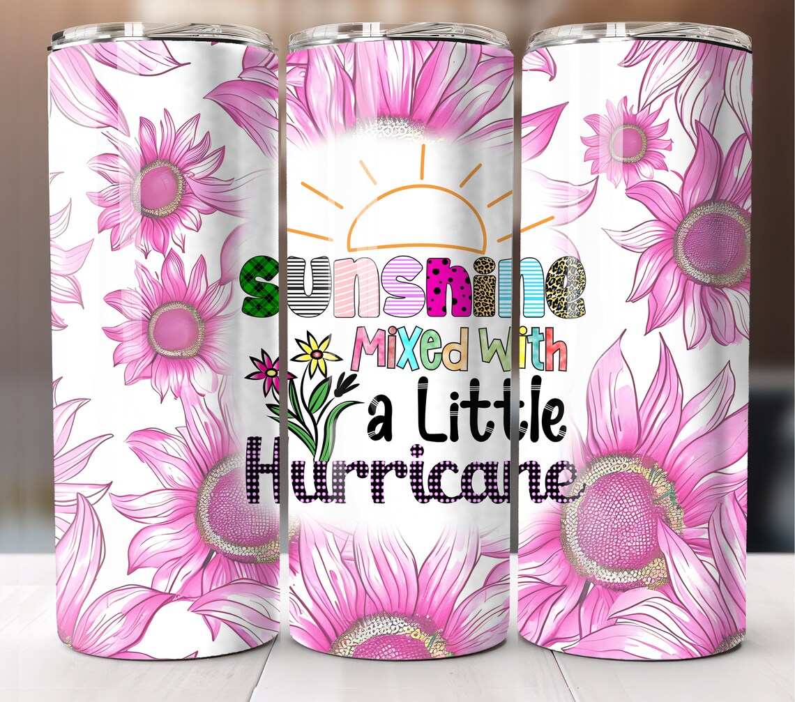 Pink and White Sunflower Hurricane PNG Digital Download - Etsy