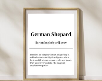 German Shepard Digital Print - Etsy